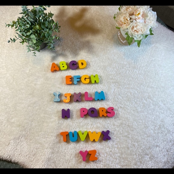 Other | Wooden Colorful Alphabet Blocks | Poshmark